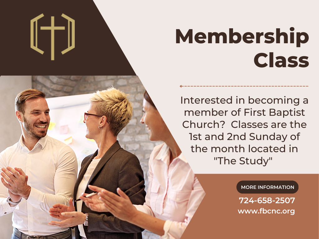 Membership Class - First Baptist